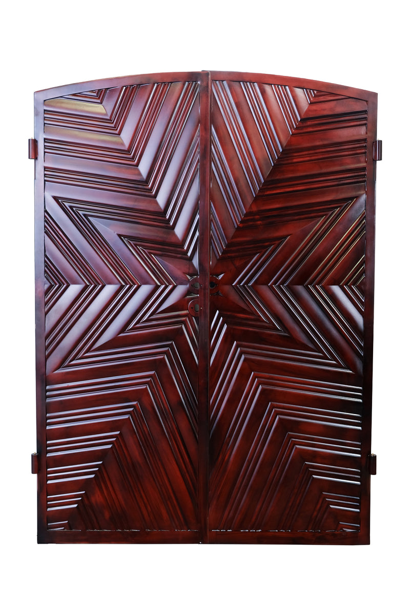Luxurious Star Double Doors – Custom Iron Door Pros
