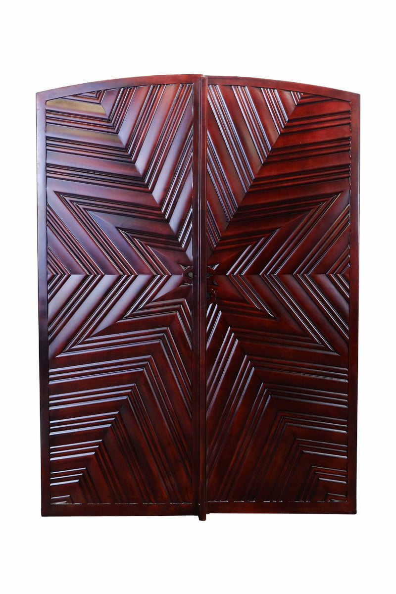 Luxurious Star Double Doors – Custom Iron Door Pros