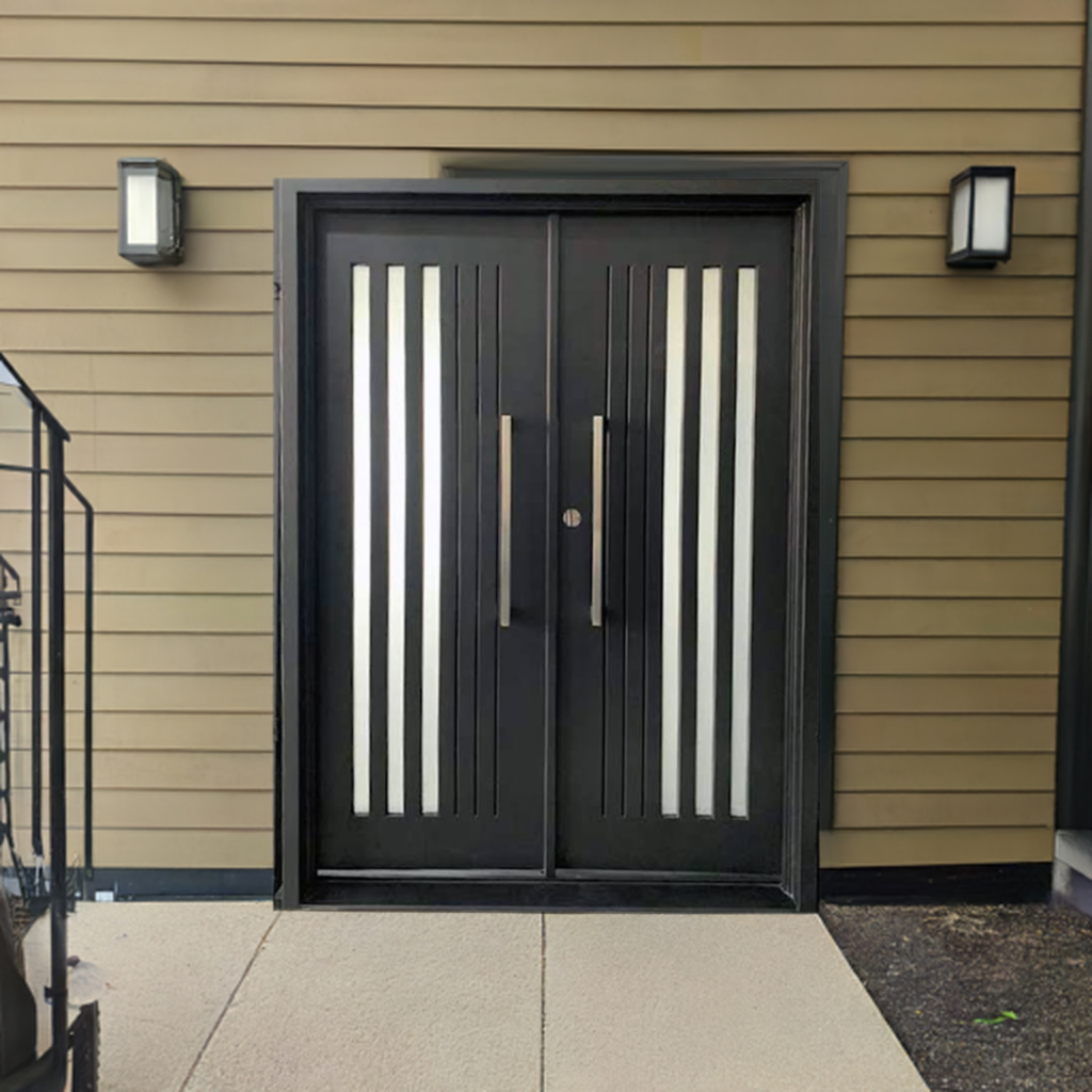 Elegant Alta Double Doors – Custom Iron Door Pros