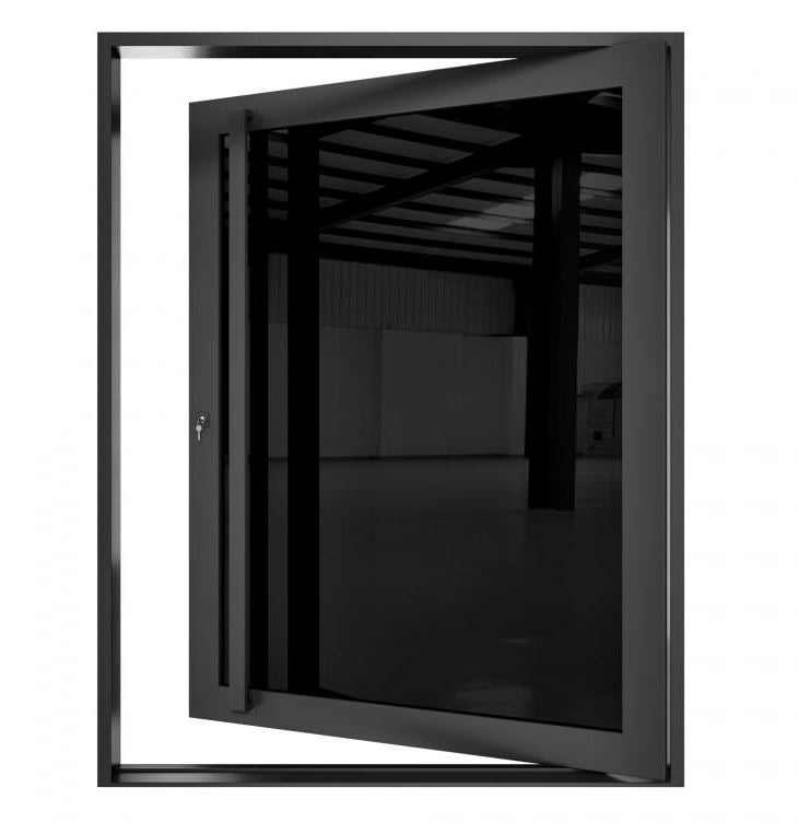 Luxury Black Opal Pivot Door – Custom Iron Door Pros