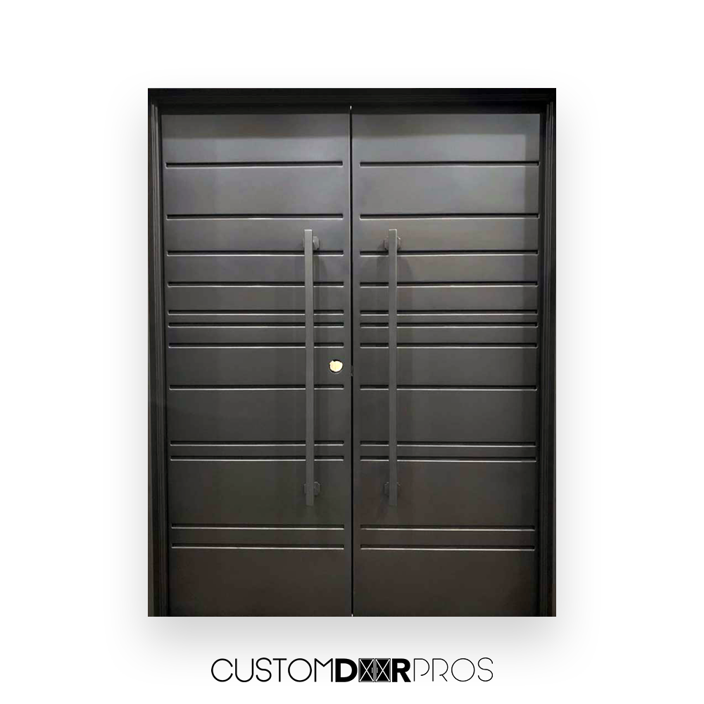 Hades Luxury Hinged Double Doors – Custom Iron Door Pros
